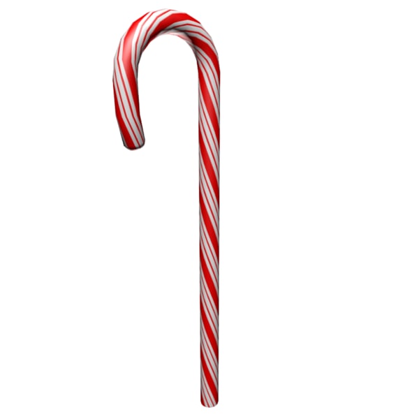 candy cane double red 3d max