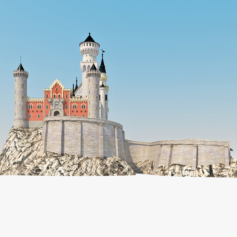 3d neuschwanstein castle germany model