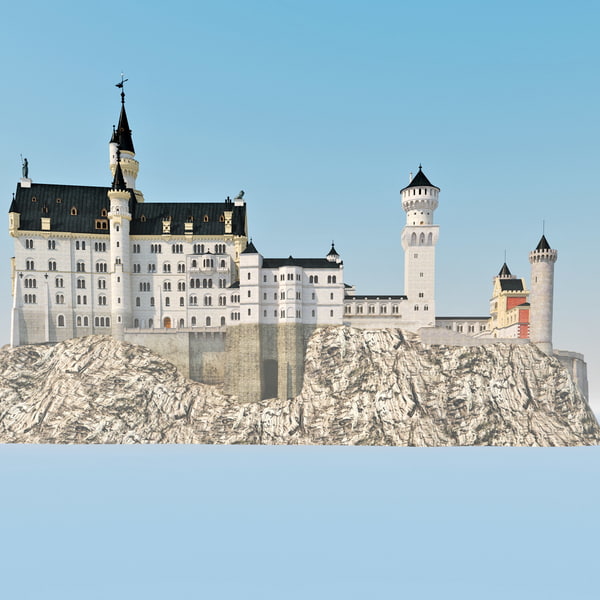 3d neuschwanstein castle germany model