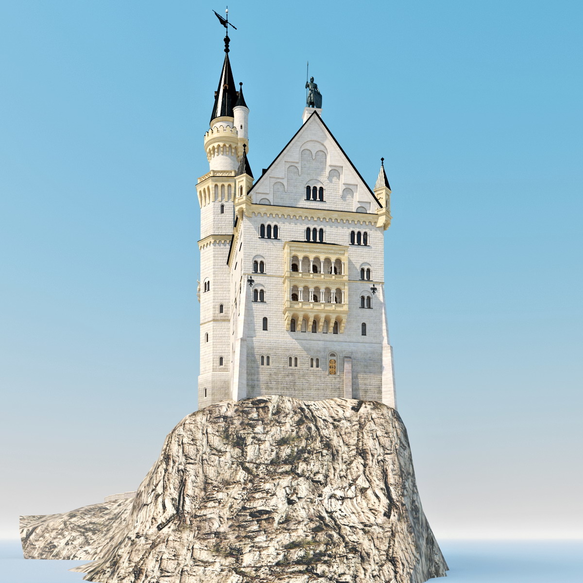 3d neuschwanstein castle germany model