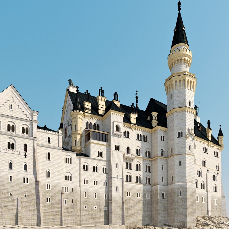3d neuschwanstein castle germany model