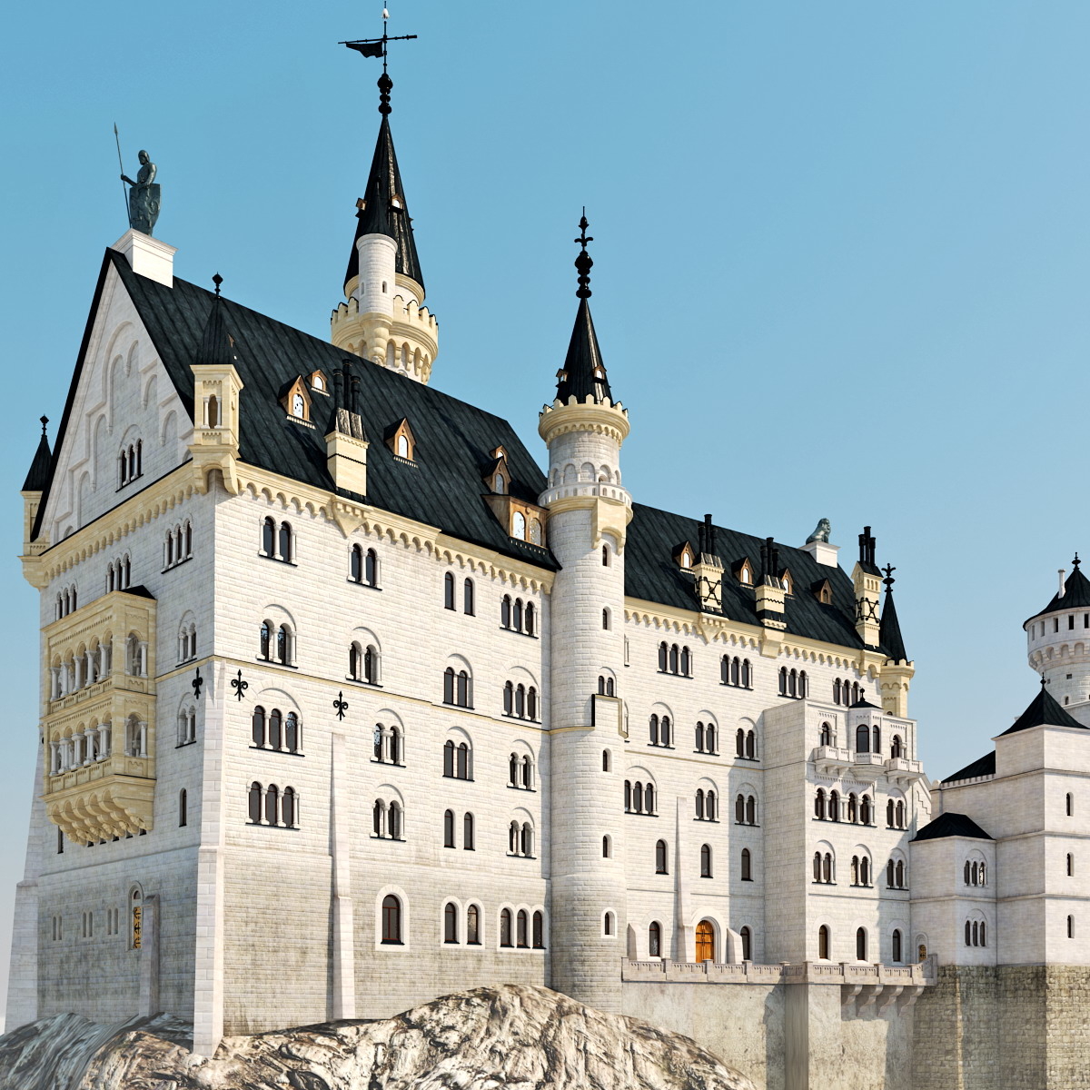 3d neuschwanstein castle germany model