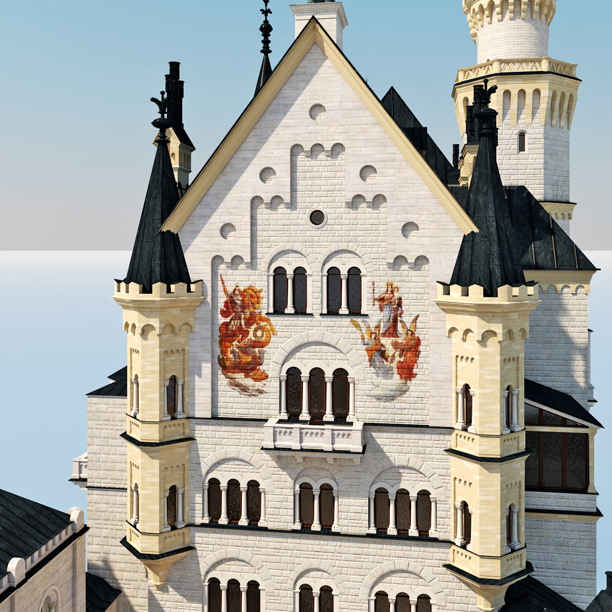 3d neuschwanstein castle germany model