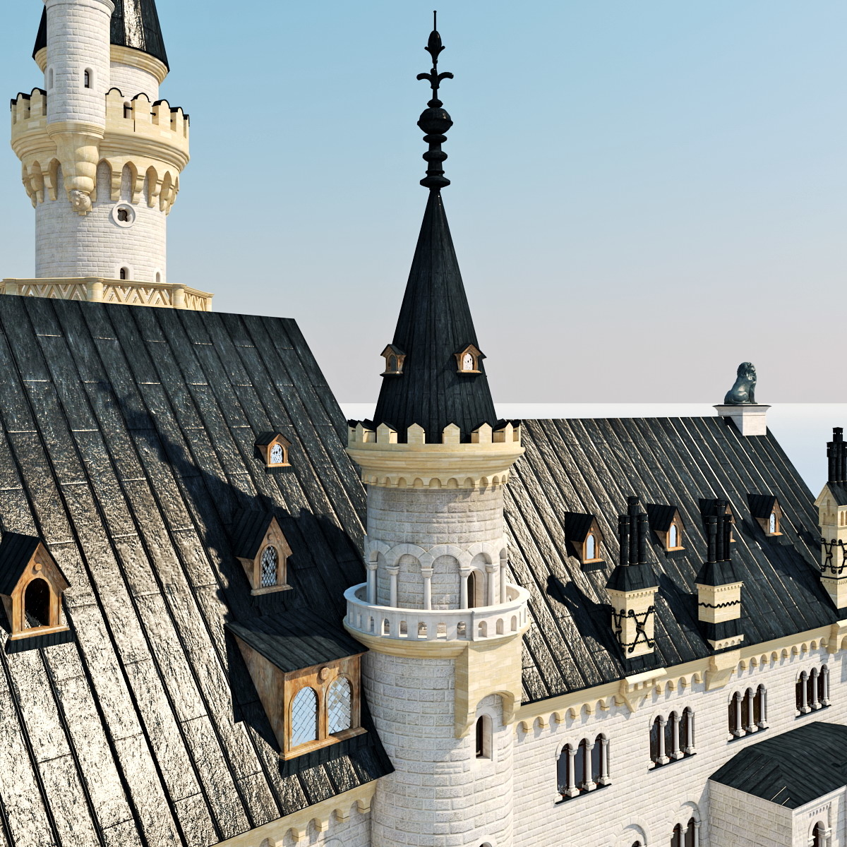 3d neuschwanstein castle germany model