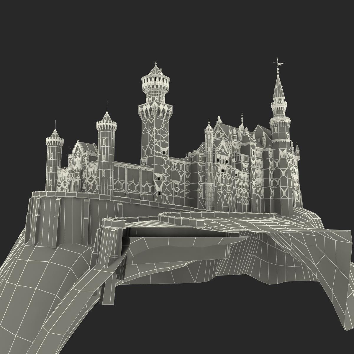 3d neuschwanstein castle germany model