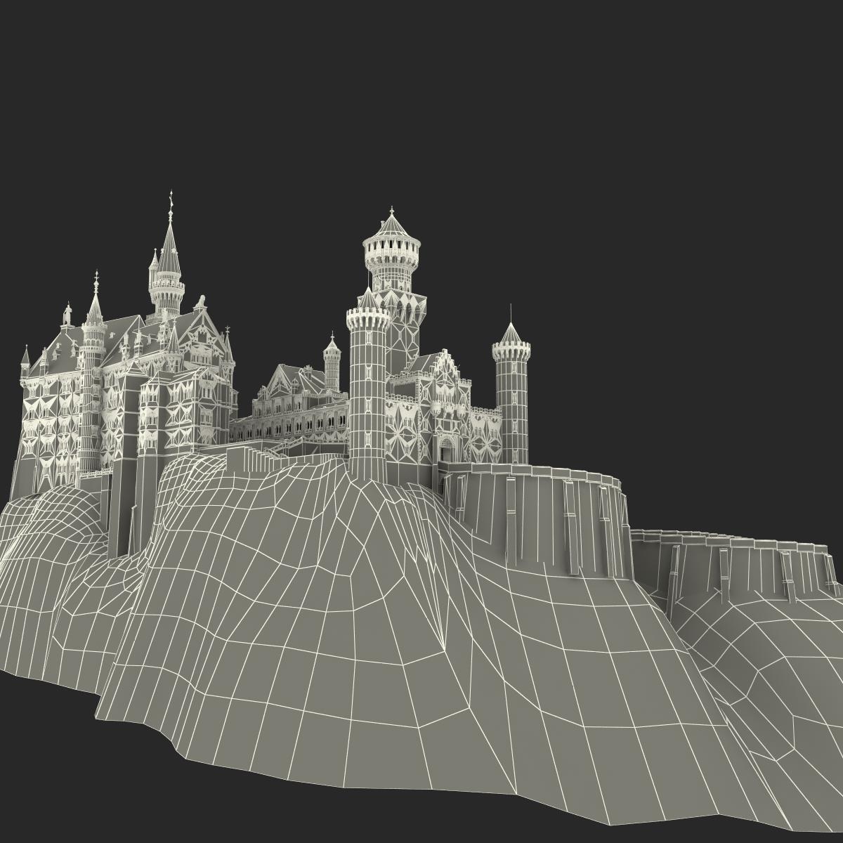 3d neuschwanstein castle germany model