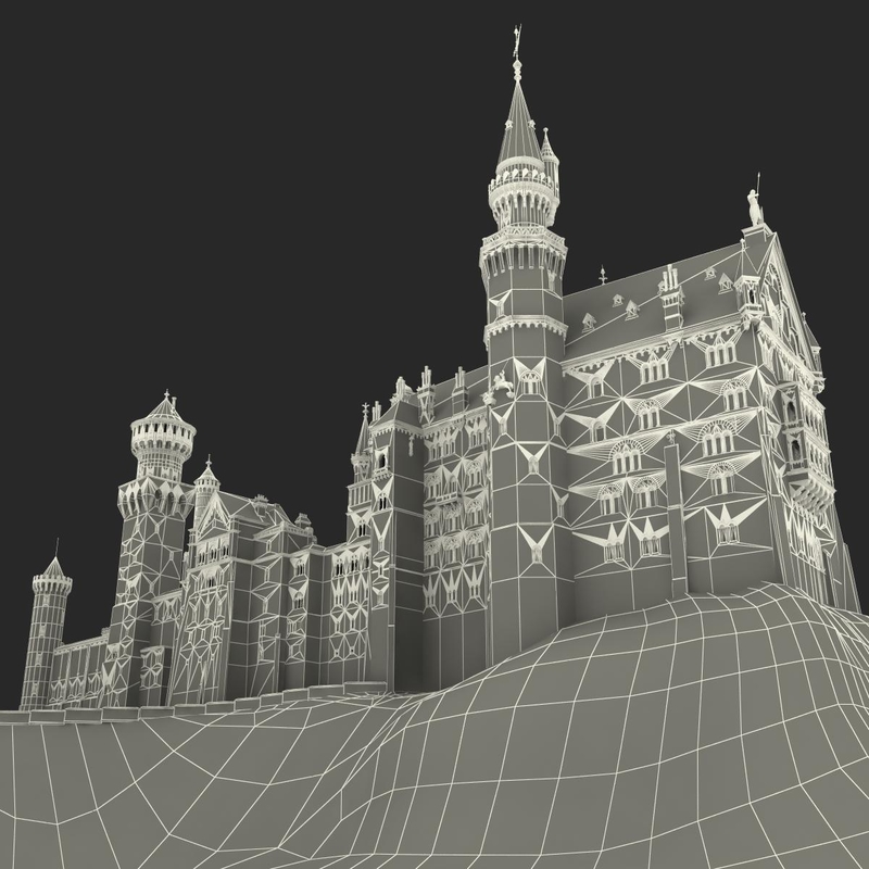 3d neuschwanstein castle germany model