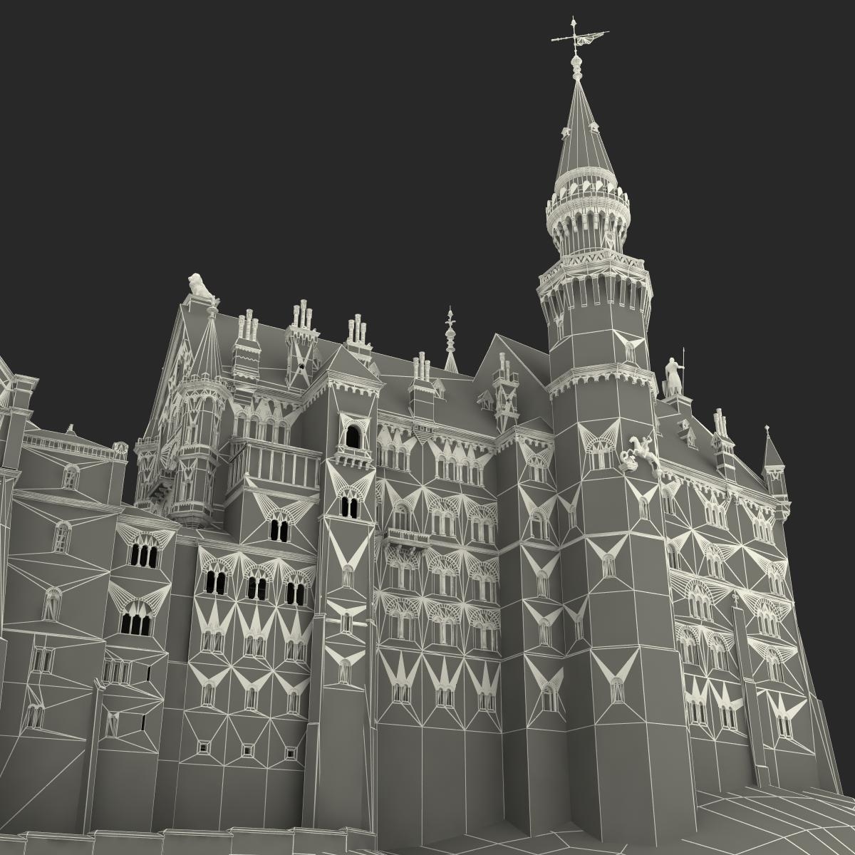 3d neuschwanstein castle germany model