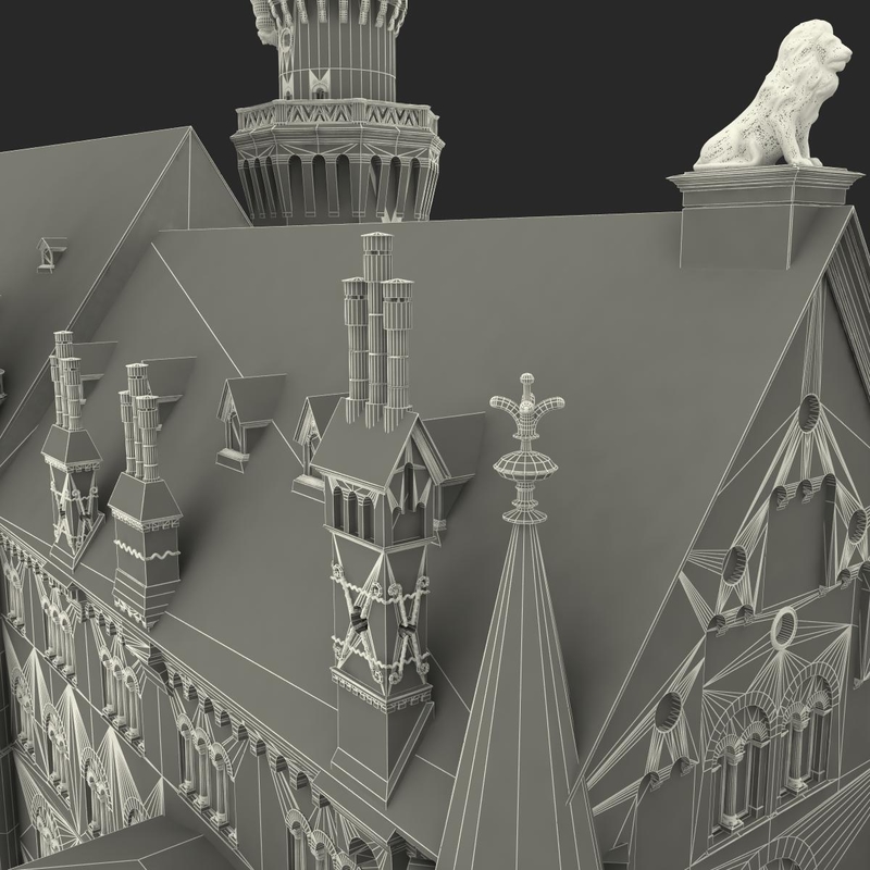 3d neuschwanstein castle germany model