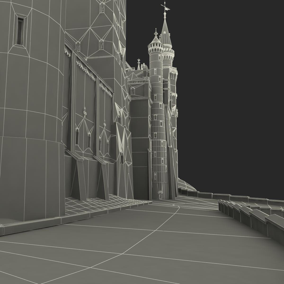 3d neuschwanstein castle germany model