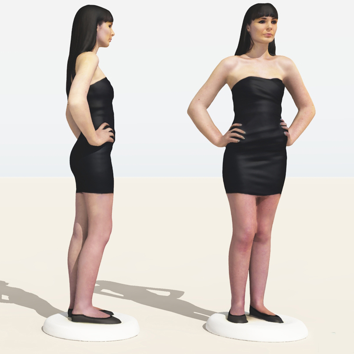 3d scan female woman model
