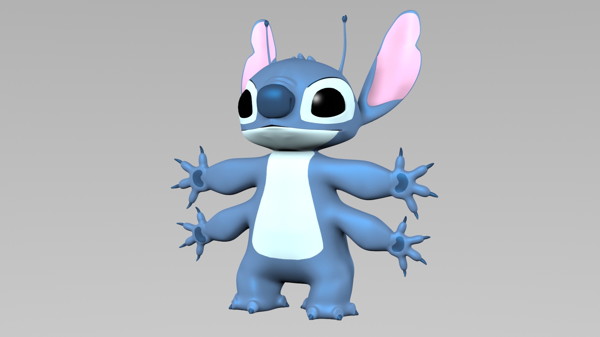cartoon character stitch 626 3d 3ds