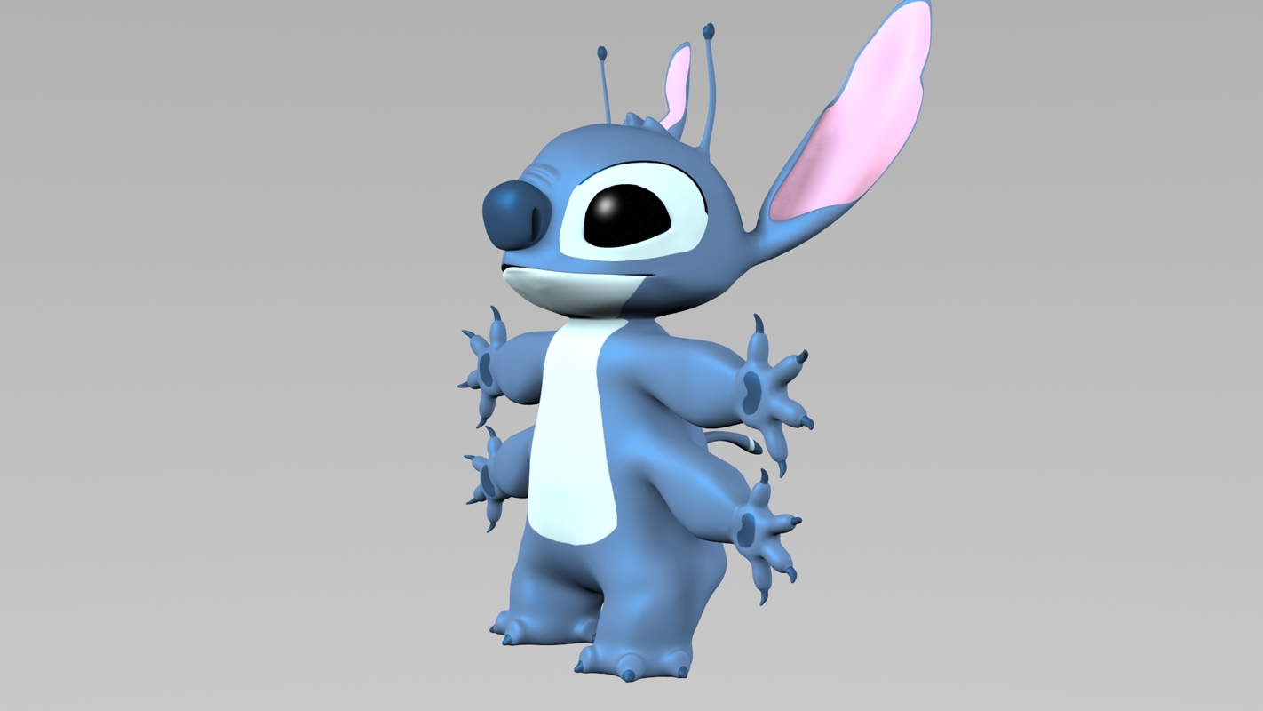 cartoon character stitch 626 3d 3ds
