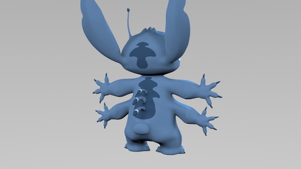 cartoon character stitch 626 3d 3ds