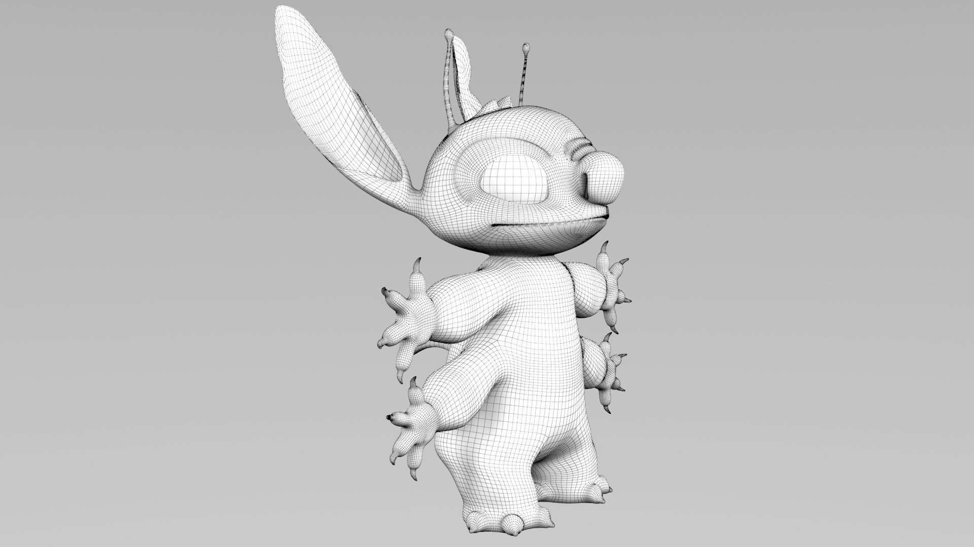 cartoon character stitch 626 3d 3ds