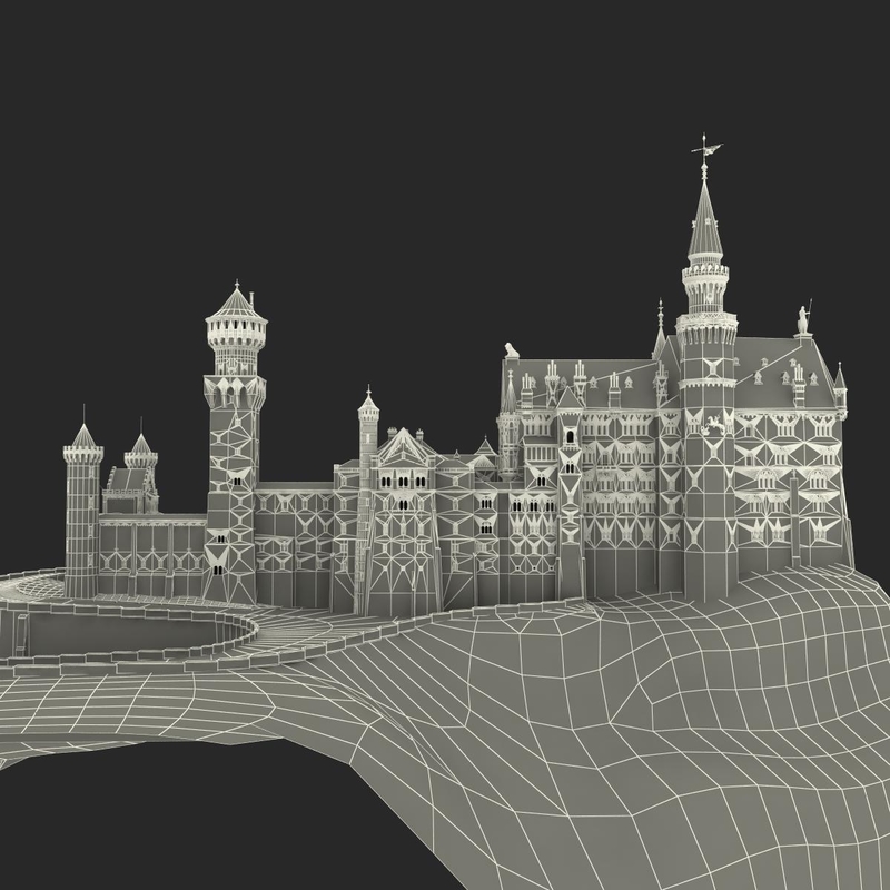 3d neuschwanstein castle germany model