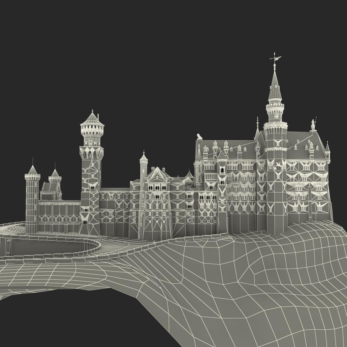 3d neuschwanstein castle germany model