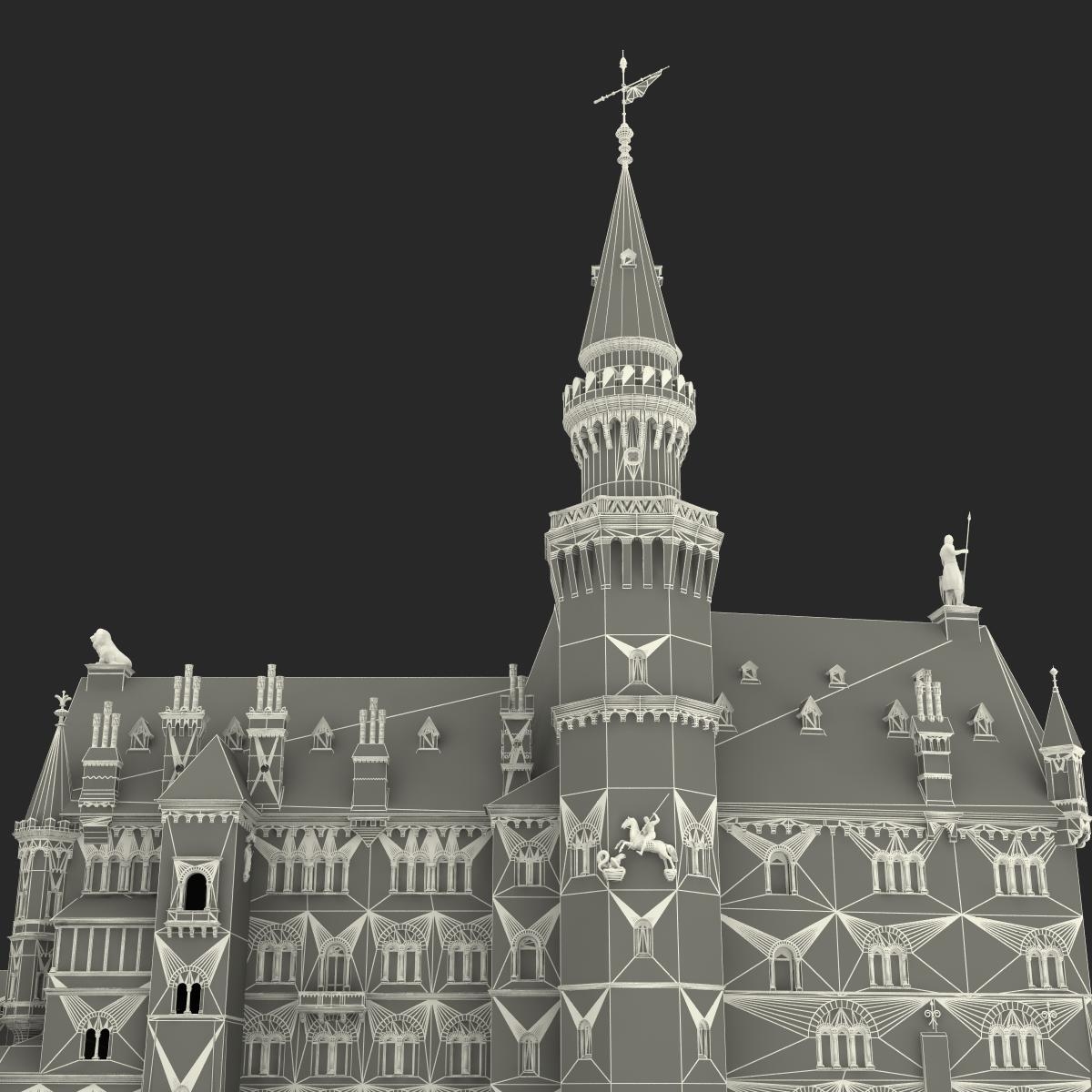 3d neuschwanstein castle germany model