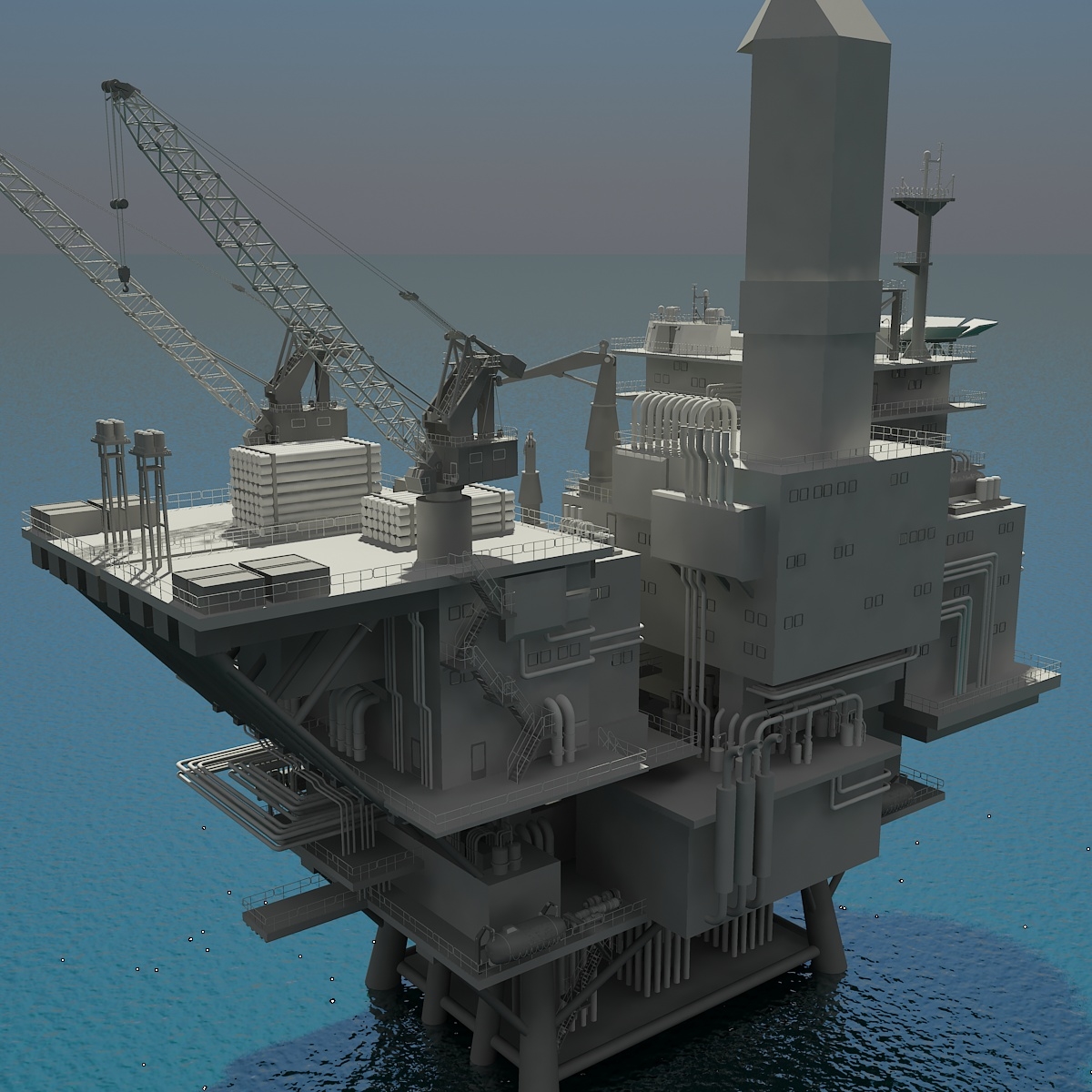 3d oil platform
