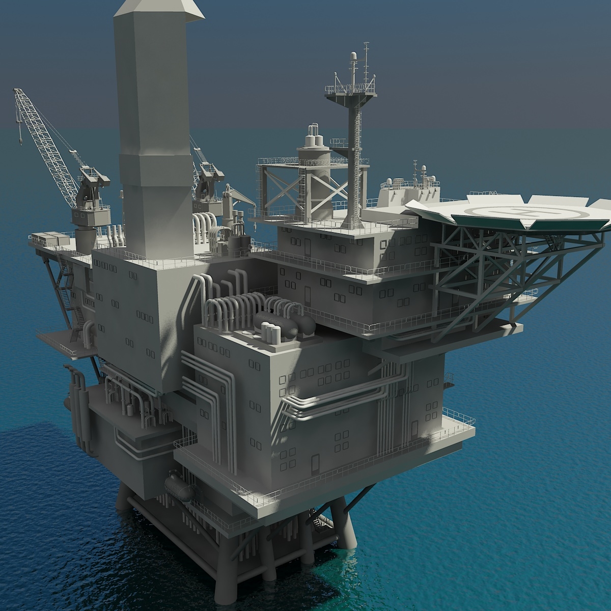 3d oil platform