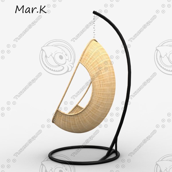 3d model of hanging chair