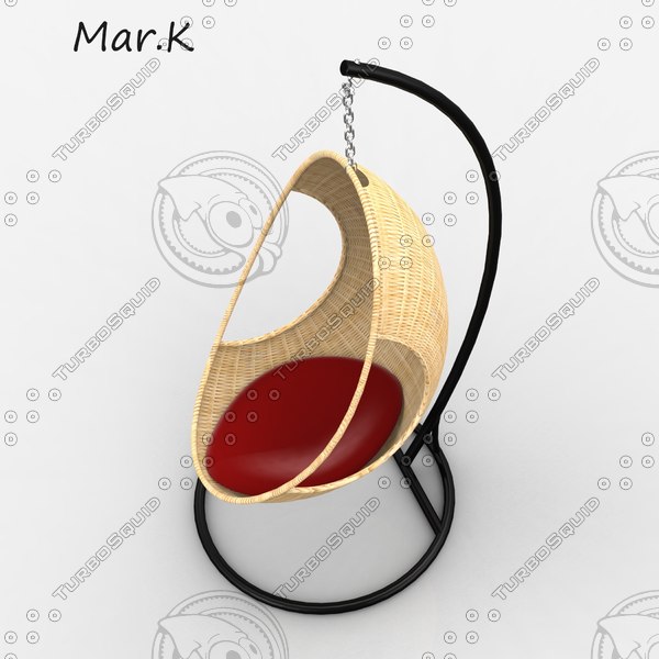 3d model of hanging chair