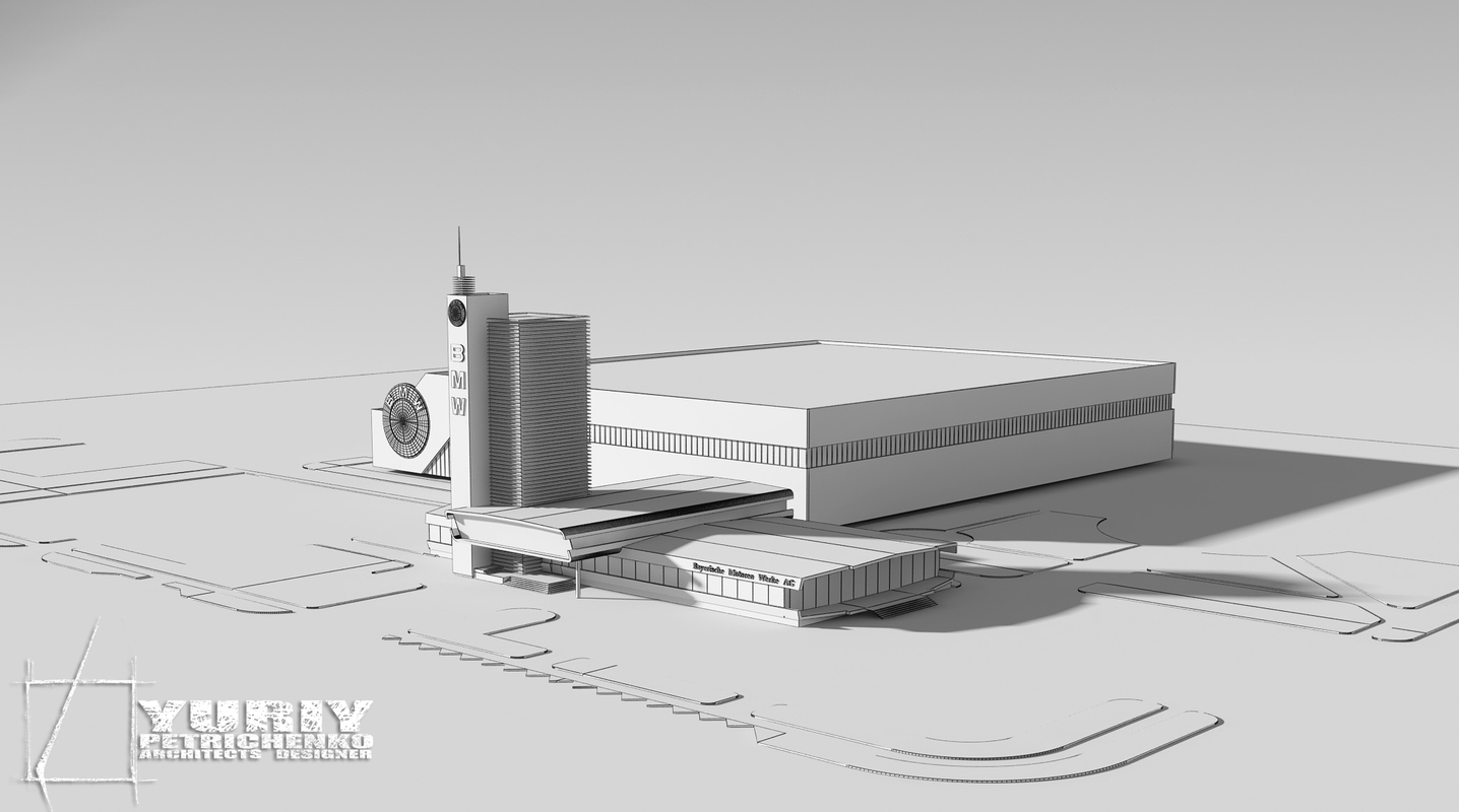 3d model industrial factory plant