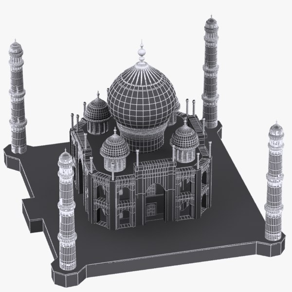 cartoon taj mahal 3d 3ds