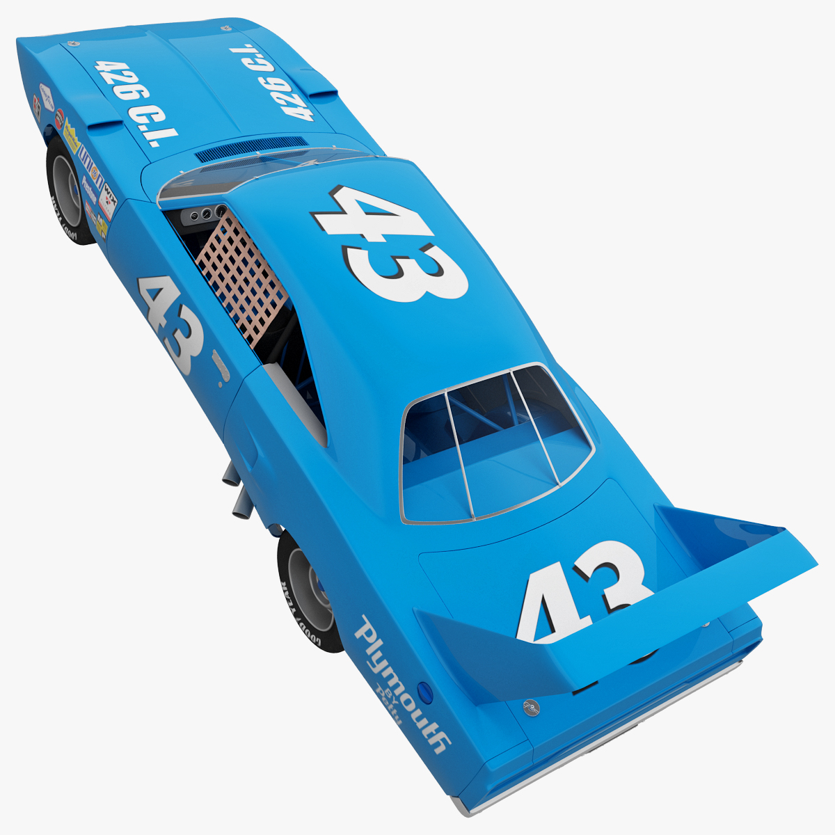 3d nascar car plymouth superbird