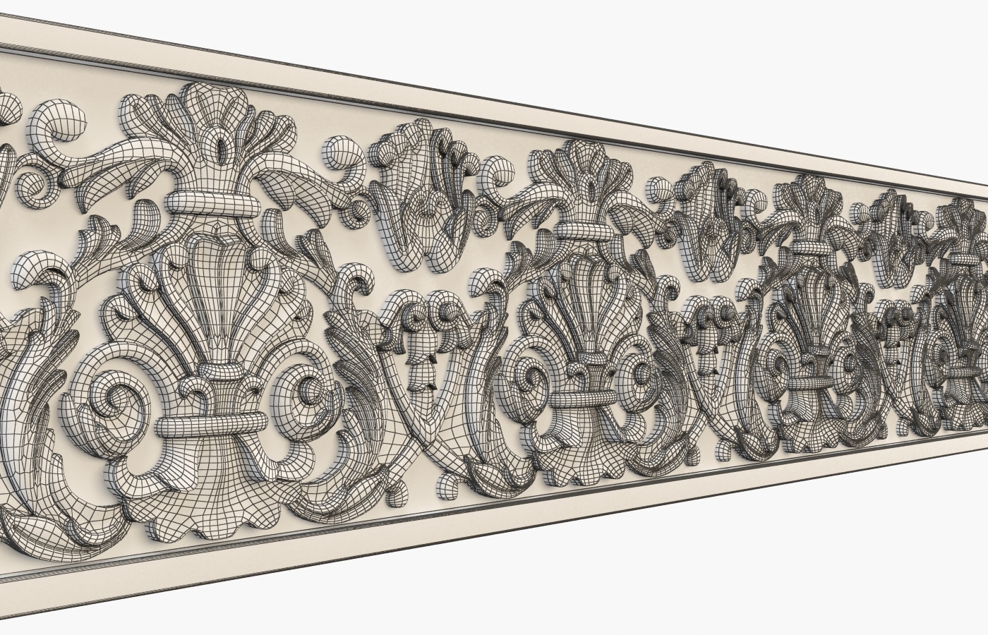 3d model moulding wall