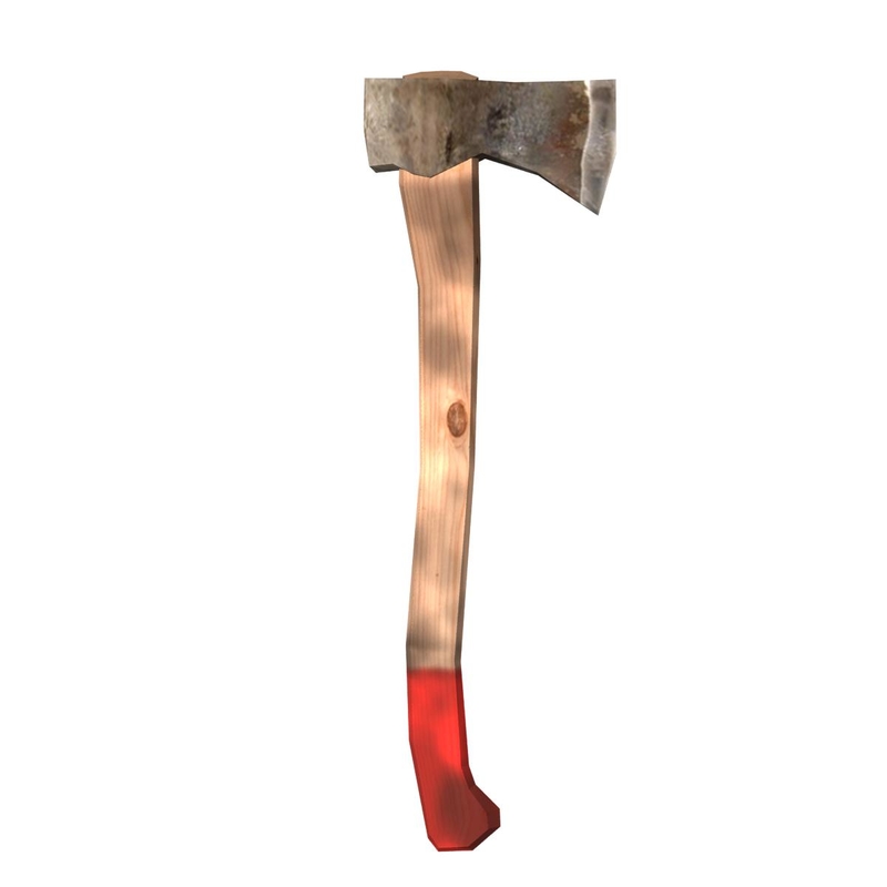 free wood axe 3d model