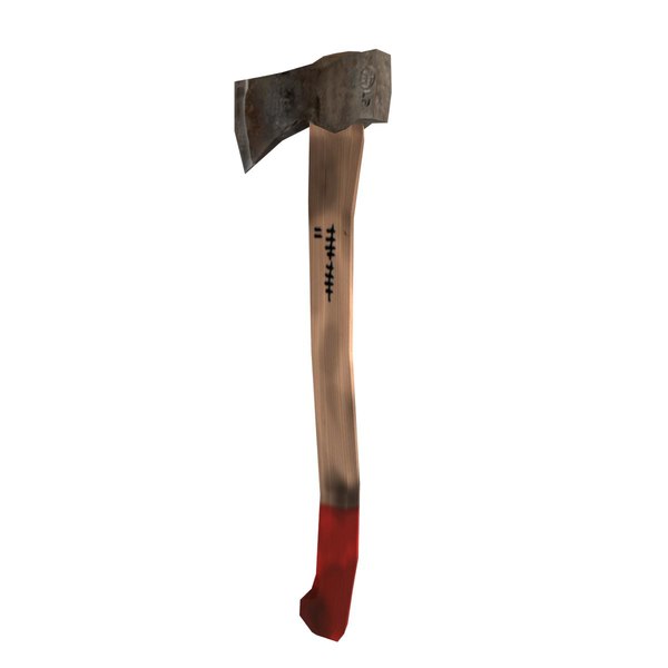 free wood axe 3d model