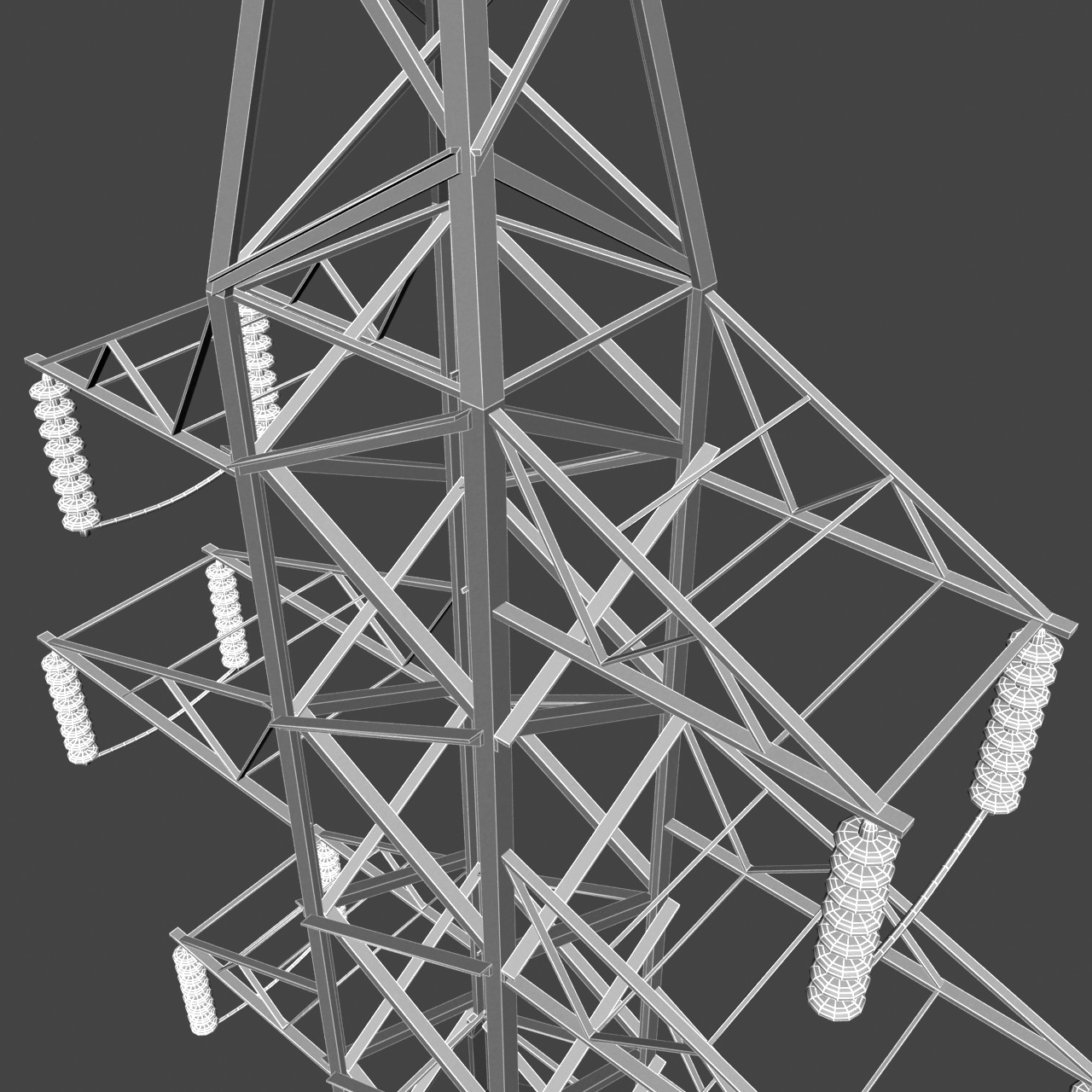 3d model power transmission towers