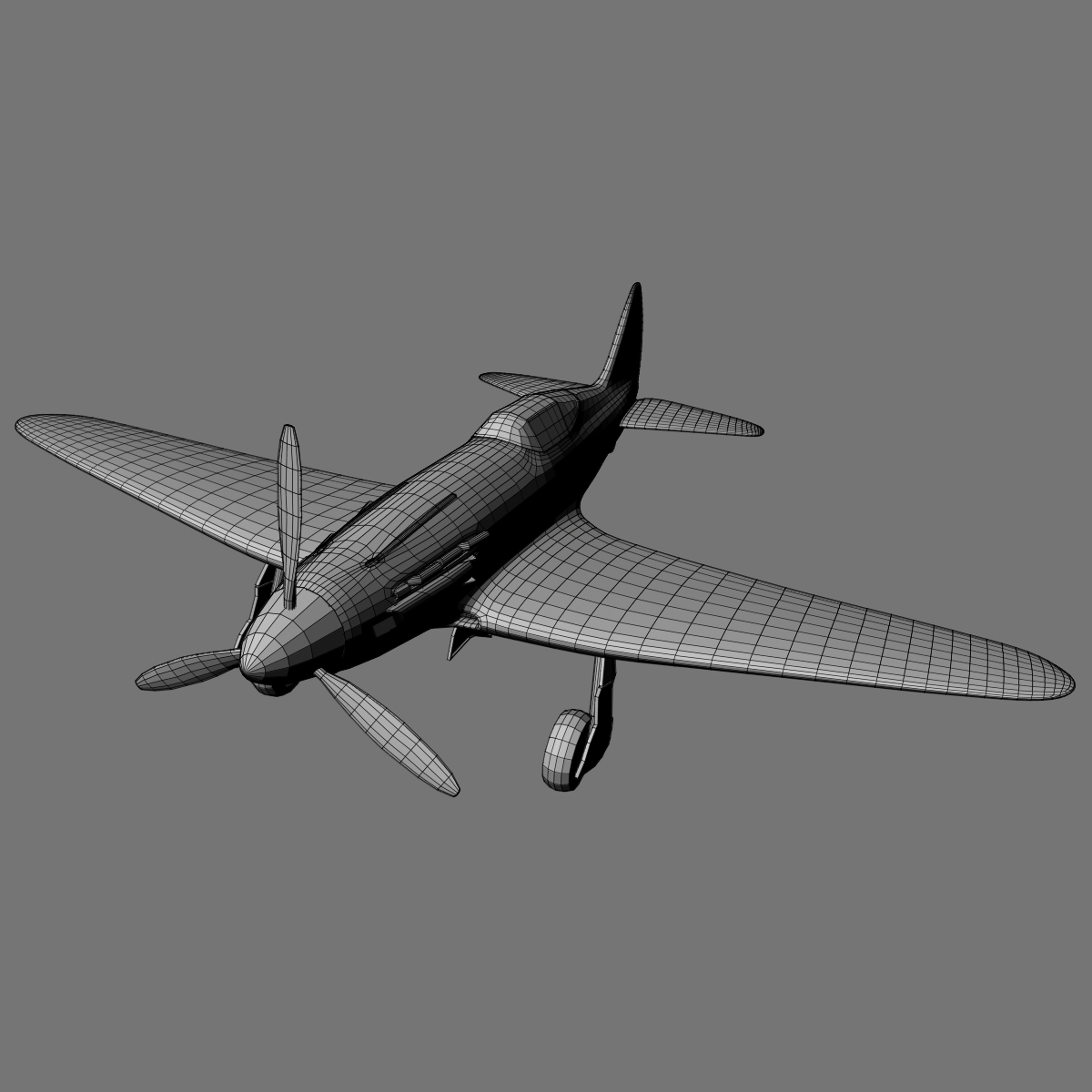 3d model mig-3 aircraft world