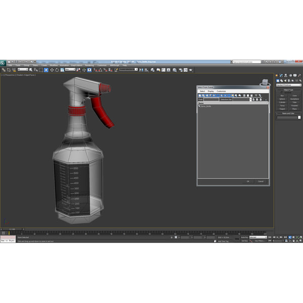 3ds max spray bottle