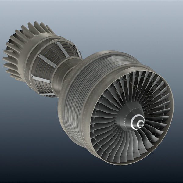 3d cfm56 jet engine