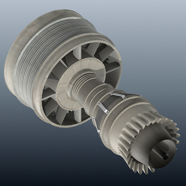 3d cfm56 jet engine