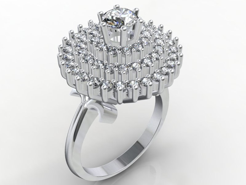 3d model silver ring