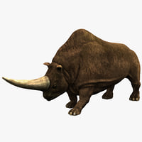 elasmotherium prehistoric extinct 3d max