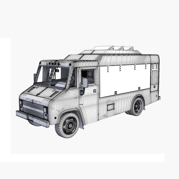3d food truck model