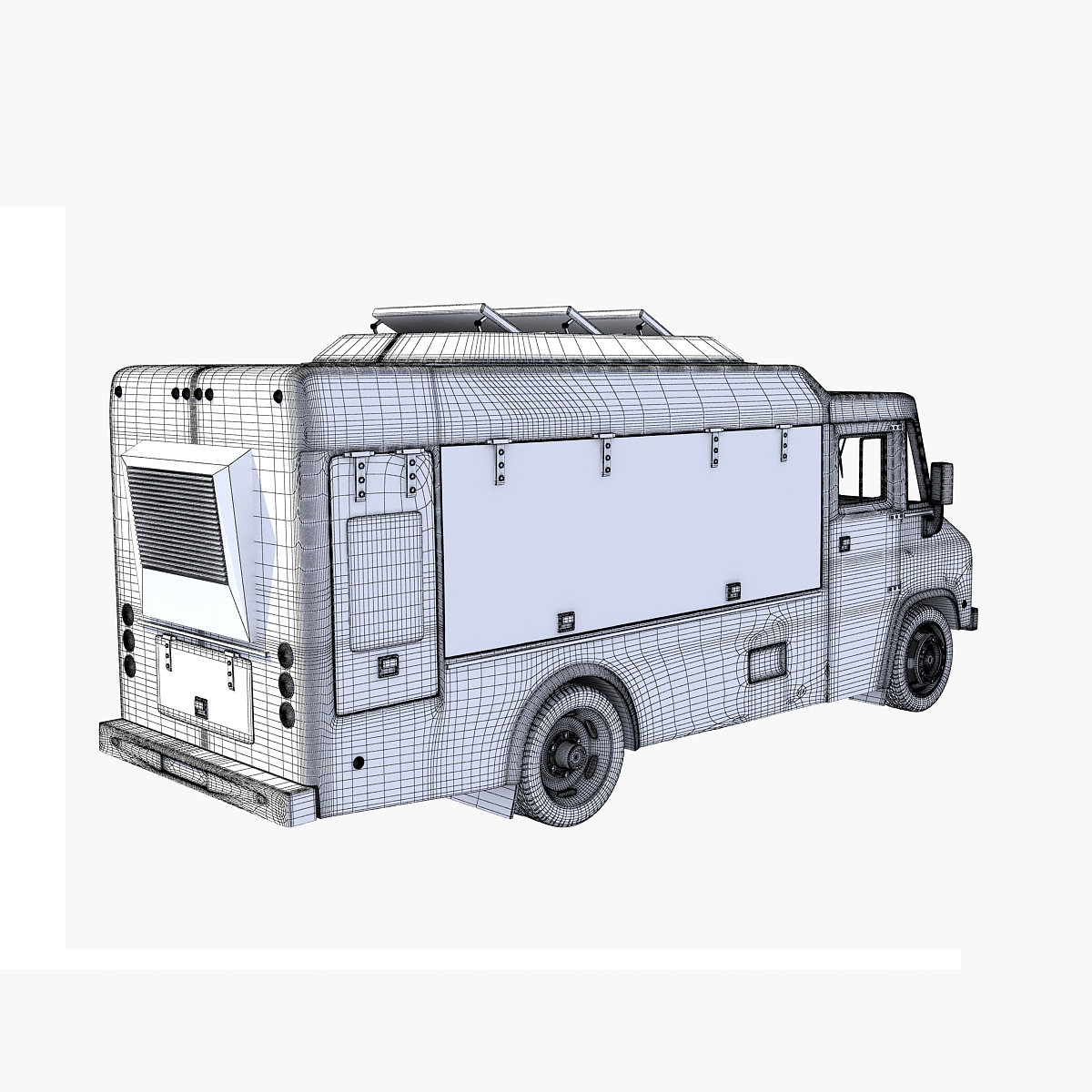 3d food truck model