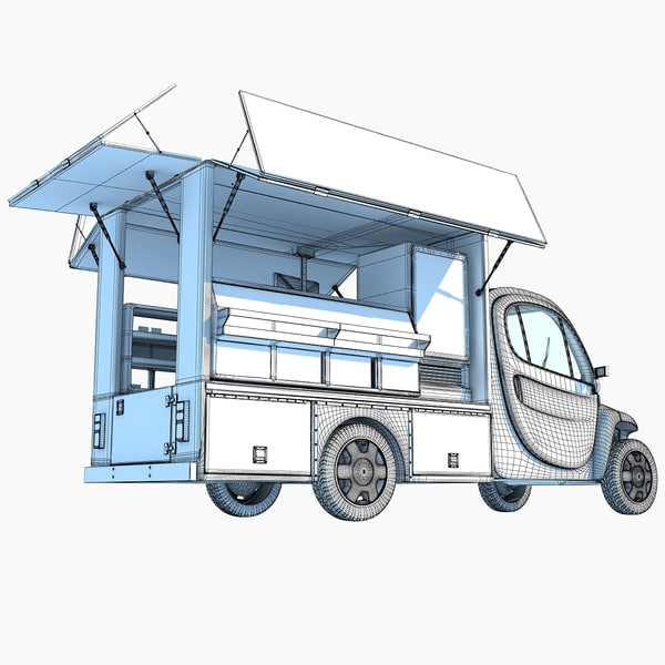 3d food truck model