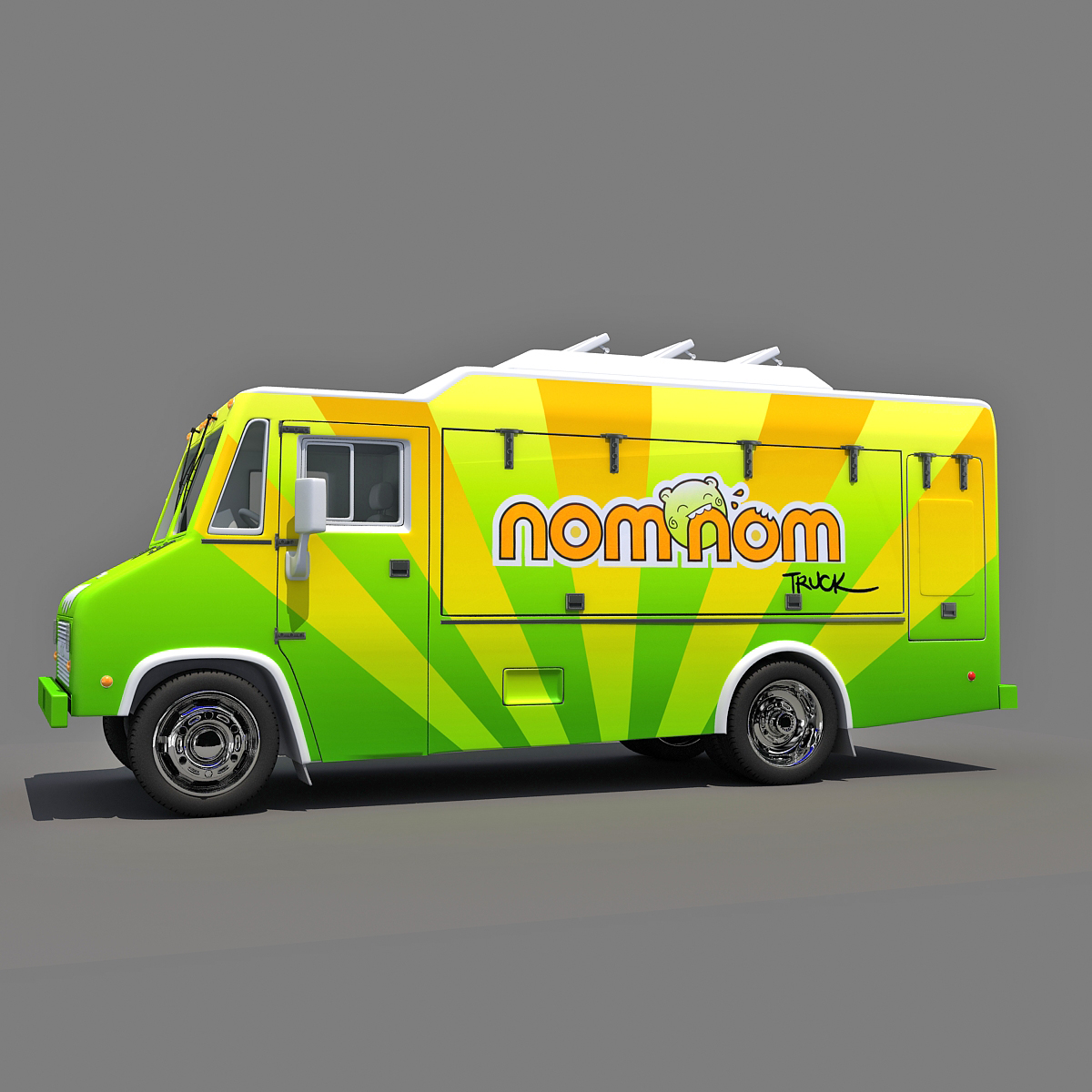 3d food truck model