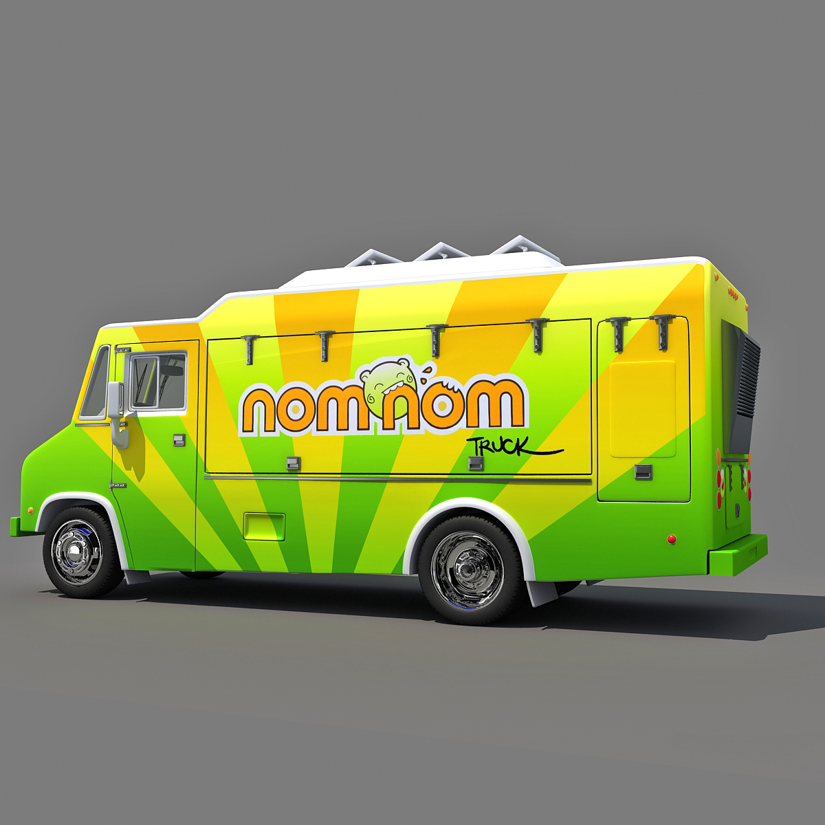 3d food truck model