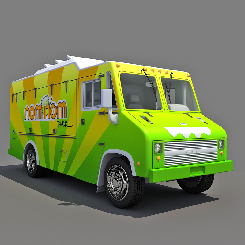 3d food truck model