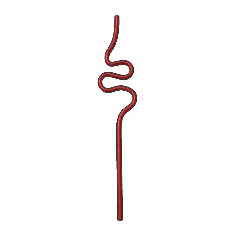 3d Silly Straw Model