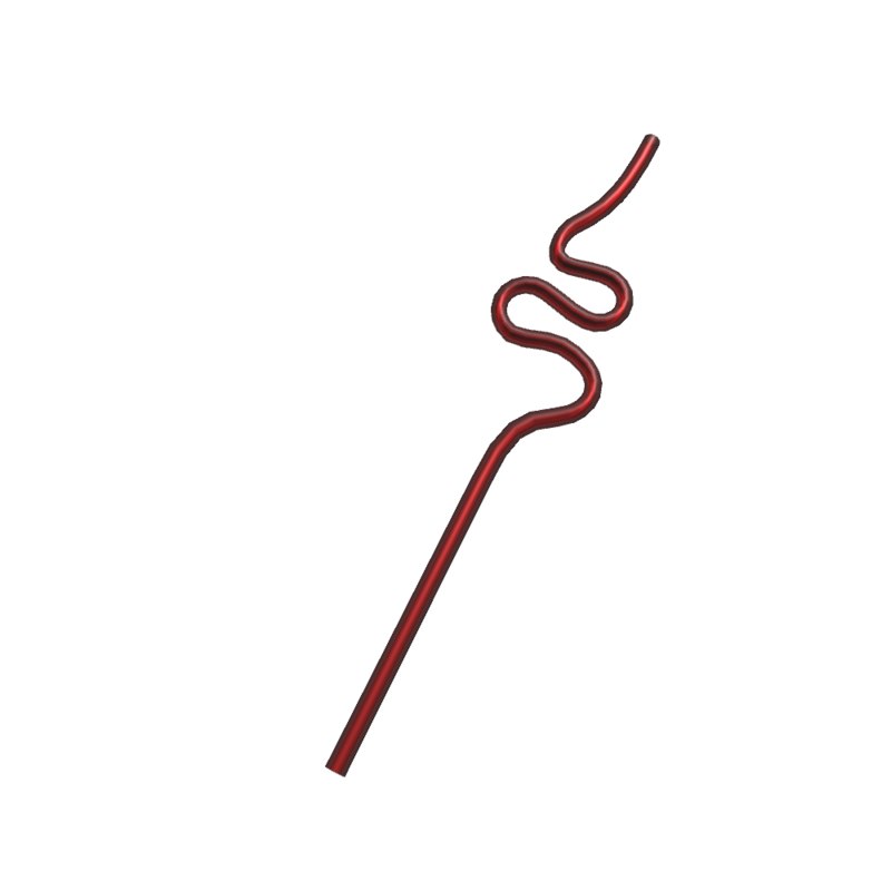 3d silly straw model