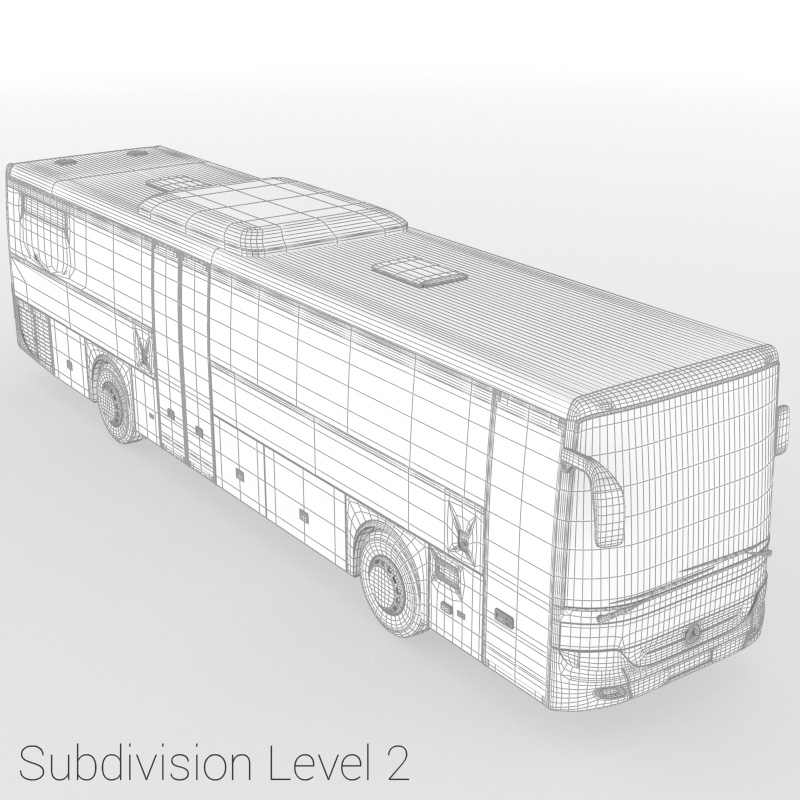 mercedes benz integro bus 3d max