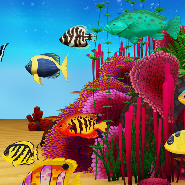 sea fish 3d max