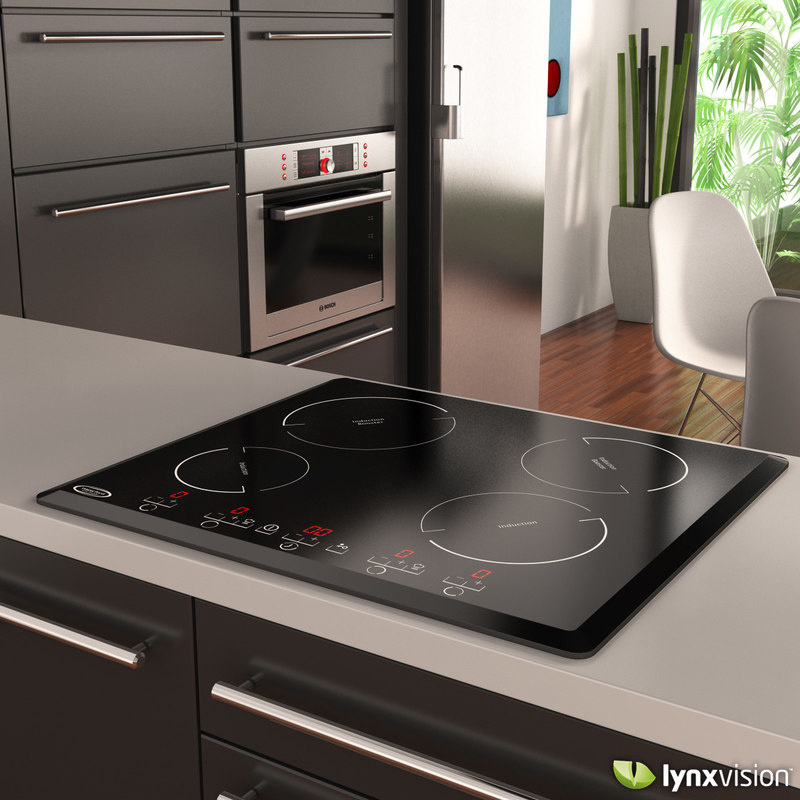 electric induction hob waterford 3d model
